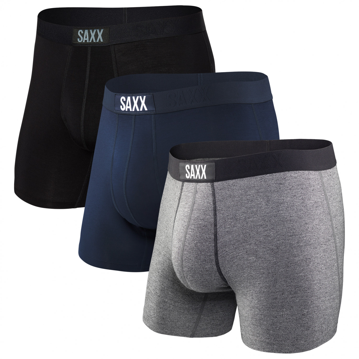 Saxx Vibe Super Soft Boxer Brief 3-Pack - Synthetic base layer Men's ...