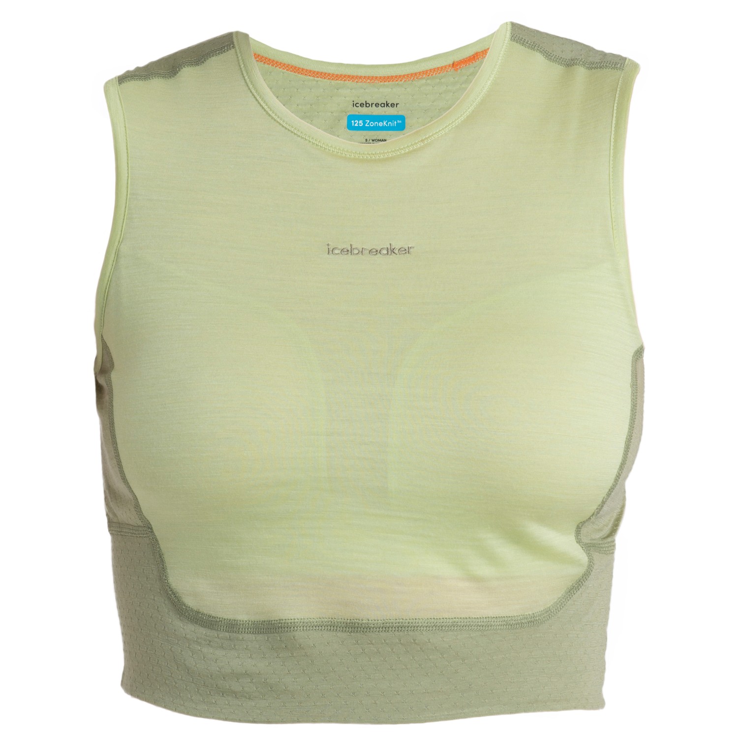 Icebreaker Zoneknit Energy Wind Cropped Bra-Tank - Sports bra Women's ...