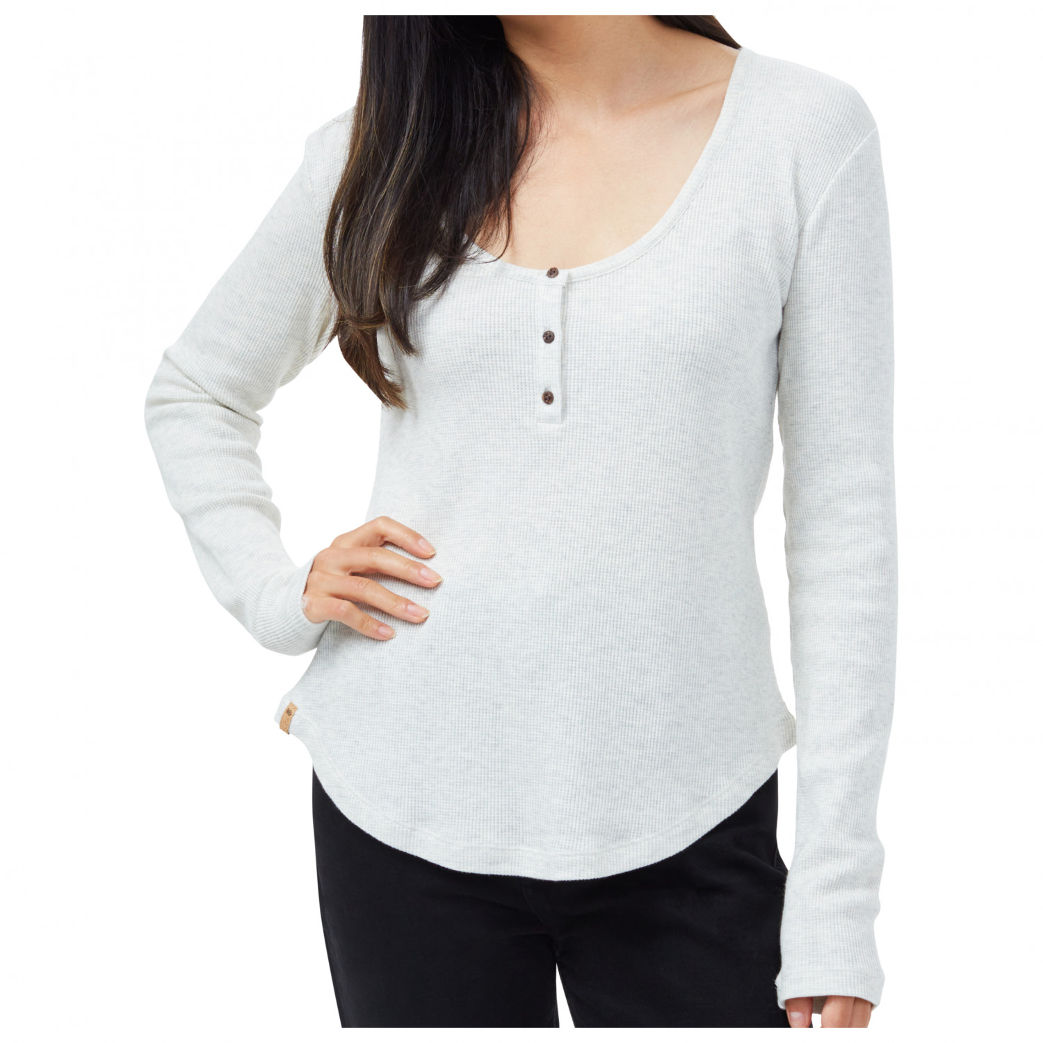 Tentree Treewaffle Henley Longsleeve - Haut à manches longues Femme ...