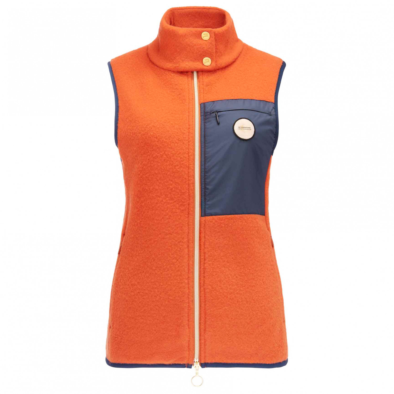 We Norwegians Fonna Wool Fleece Vest - Wollen bodywarmer Dames online ...