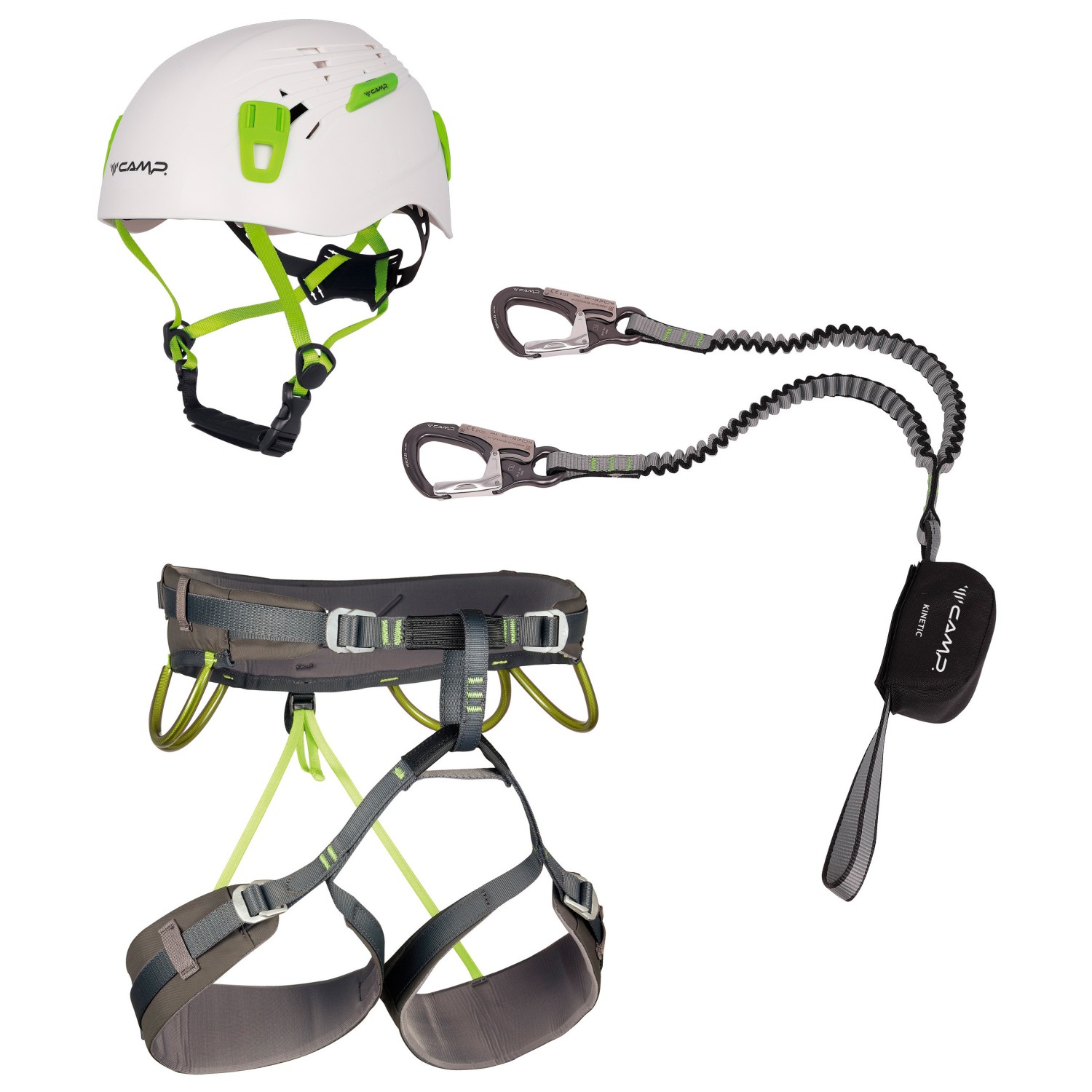 C.A.M.P. Kit Ferrata Kinetic Rewind Energy CR 4 - Longe de via ferrata ...