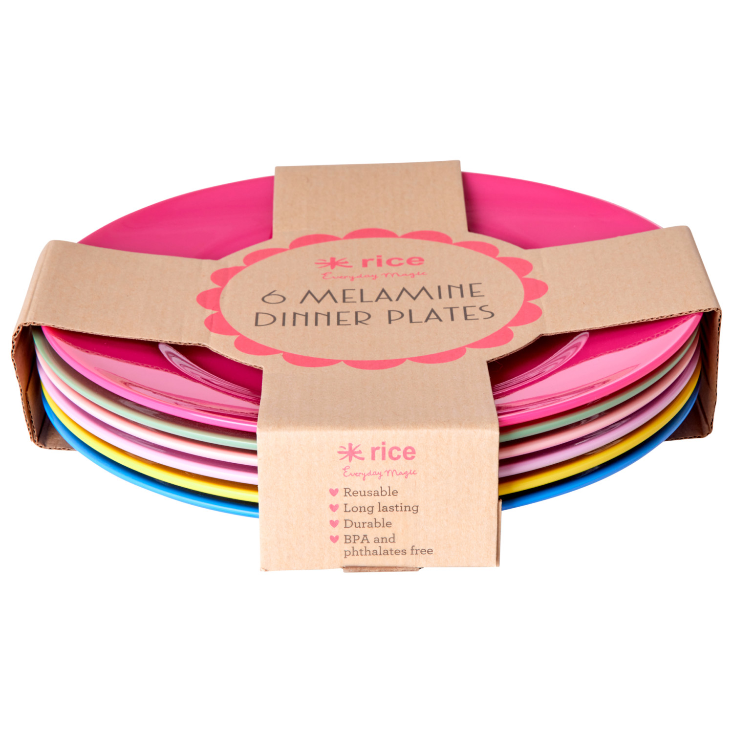 Rice Melamine Round Dinner Plates Giftbox - Plate | Buy online ...