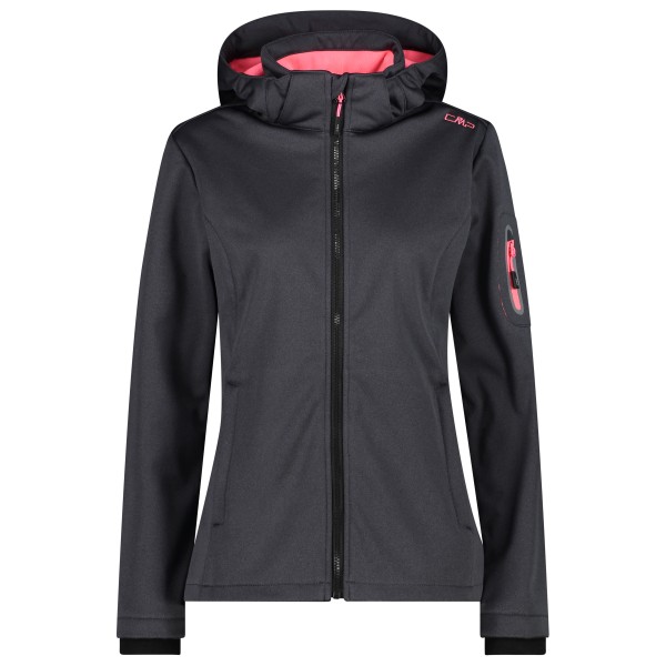 CMP Jacket Zip Hood Melange Softshell - Softshelljacke Damen online ...