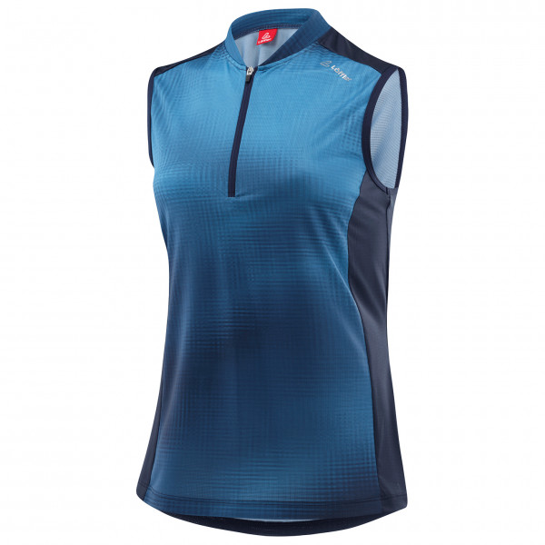 Löffler Bike Sleeveless Shirt Half Zip Cielo - Rad Singlet Damen ...