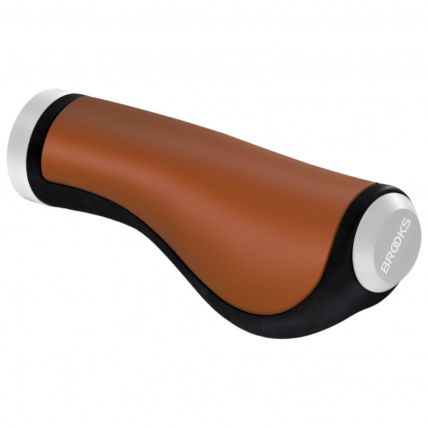 Brooks England Ergonomic Leather Grip 130/130 - Bike grips | Free EU ...